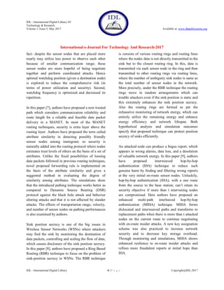 Secure and Reliable Data Routing in Wireless Sensor Network | PDF