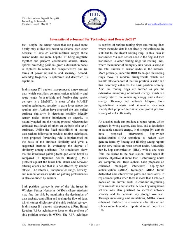 Secure and Reliable Data Routing in Wireless Sensor Network | PDF