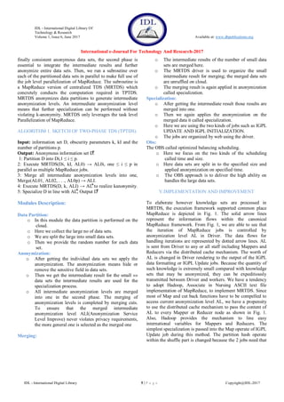 Two-Phase TDS Approach for Data Anonymization To Preserving Bigdata Privacy | PDF | Databases ...