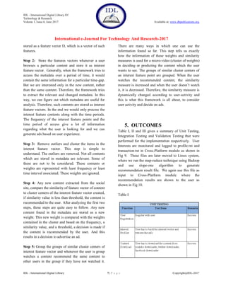 HADOOP based Recommendation Algorithm for Micro-video URL | PDF