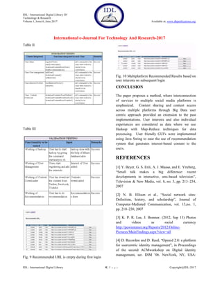 HADOOP based Recommendation Algorithm for Micro-video URL | PDF
