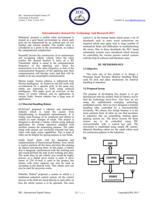 Material Handling Robot For Smart Manufacturing in Industries | PDF