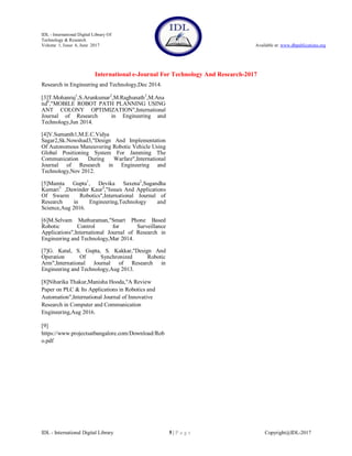 Material Handling Robot For Smart Manufacturing in Industries | PDF