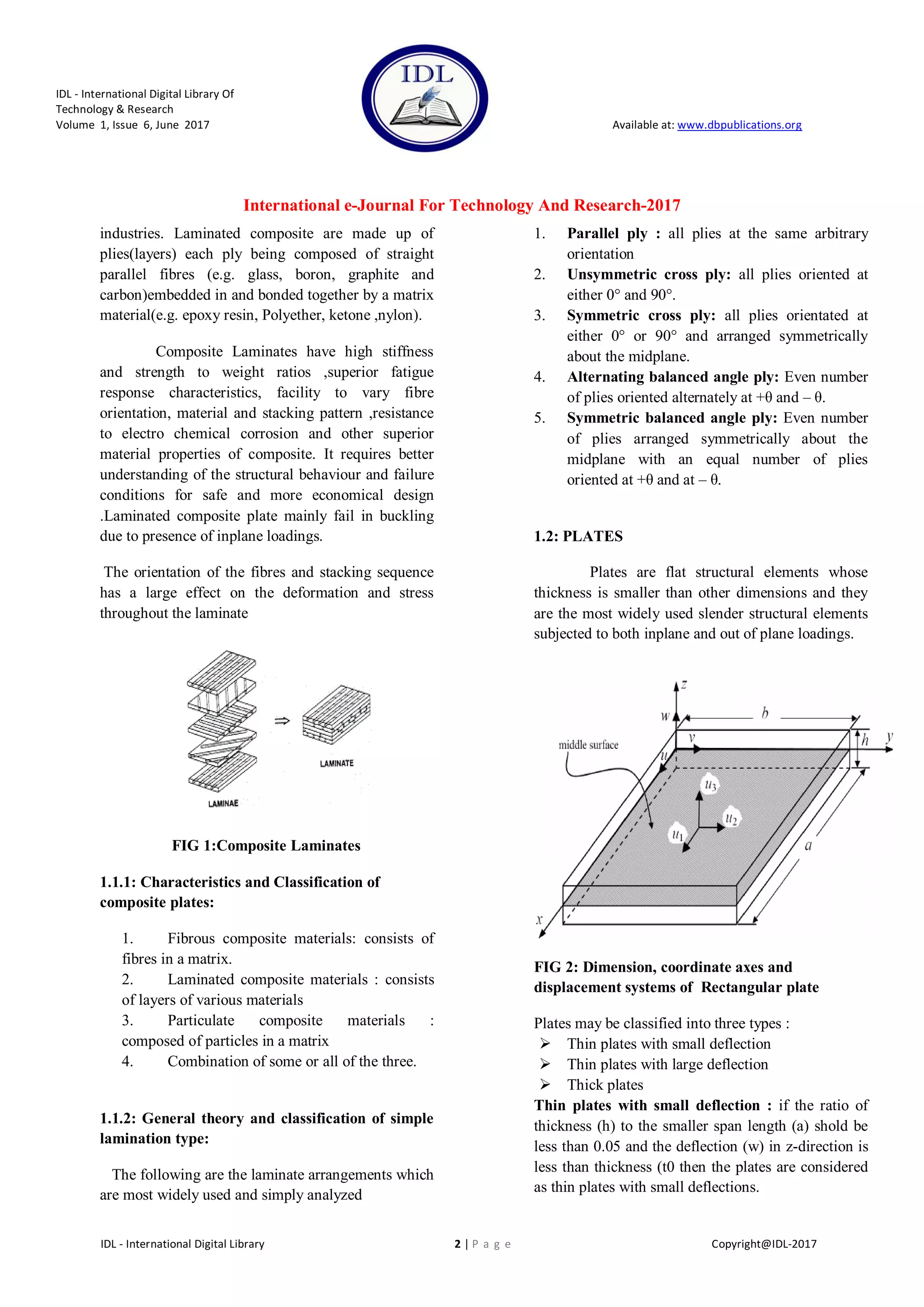 ANALYSIS OF COMPOSITE LAMINATED PLATE USING FEM | PDF