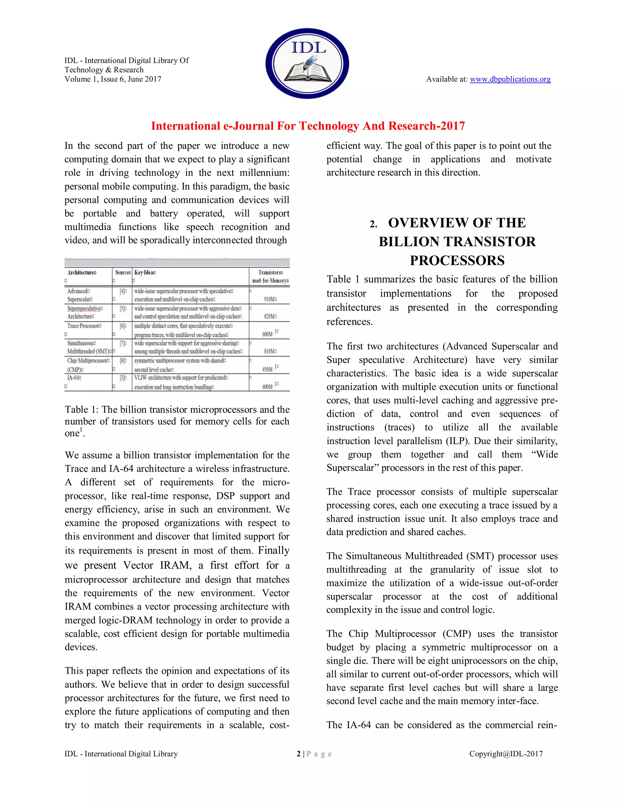 A New Direction for Computer Architecture Research | PDF