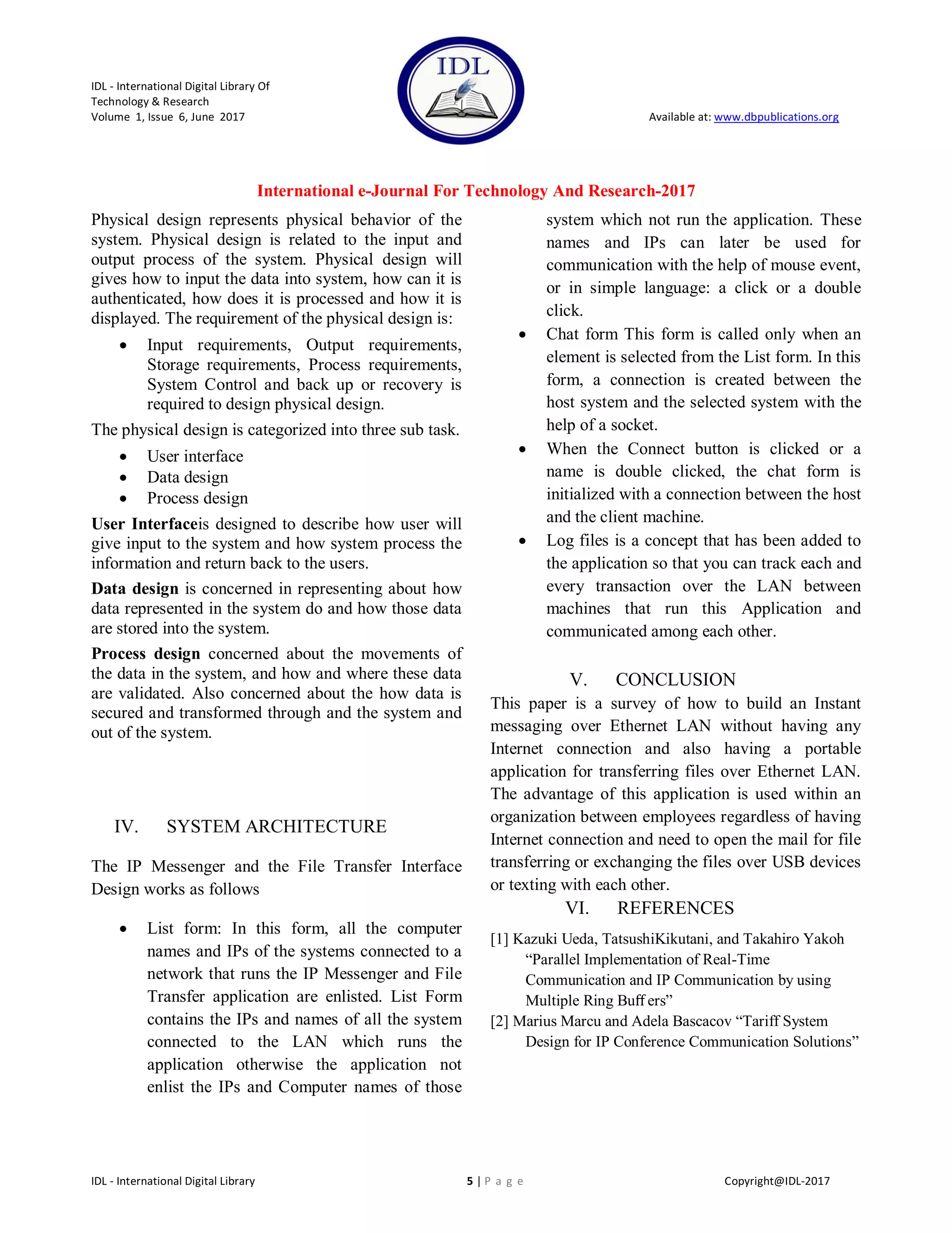 IP Messenger And File Transfer over Ethernet LAN | PDF