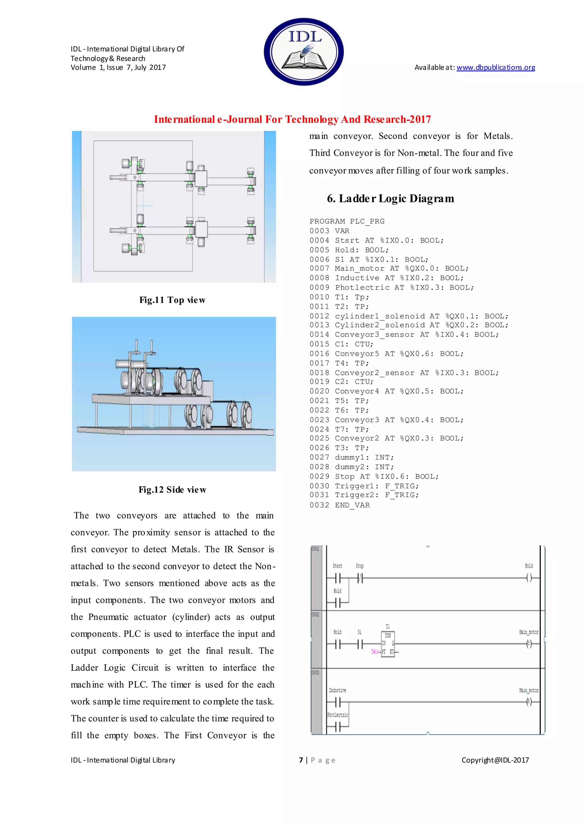 PLC Controlled Automated Multiple Conveyor System for Sorting Process | PDF