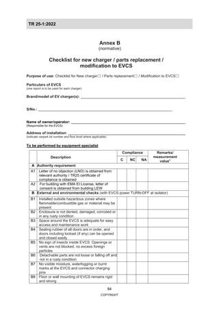 TR25-1 Annex B - T&C Checklist.pdf