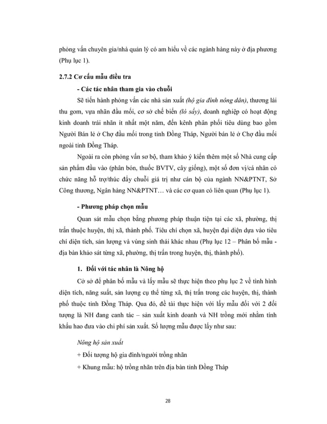 Đề tài: Phân tích chuỗi giá trị và đề xuất giải pháp phát triển bền vững trái nhãn tiêu da bò, 9 ...