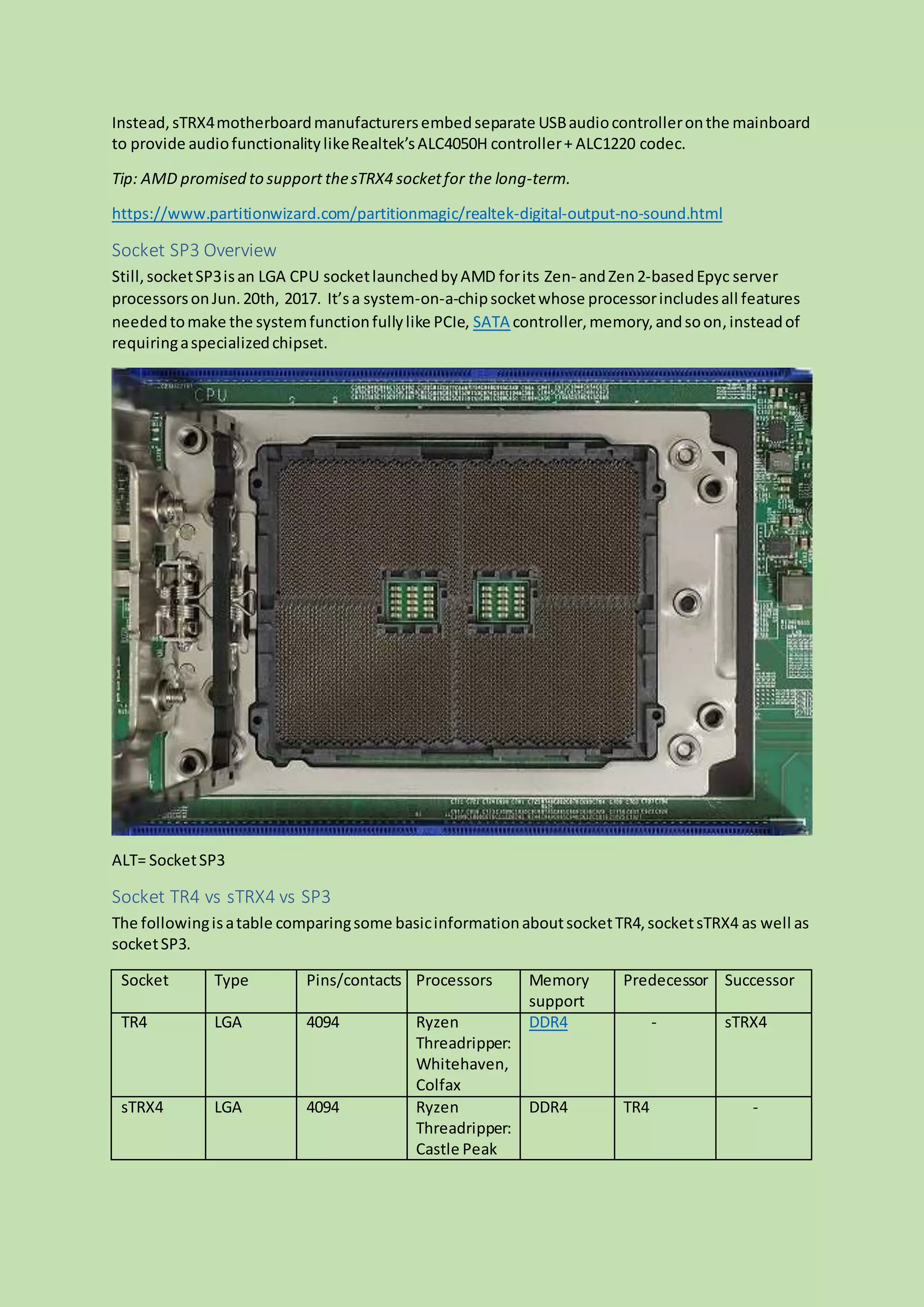 Tr4 motherboard | DOCX