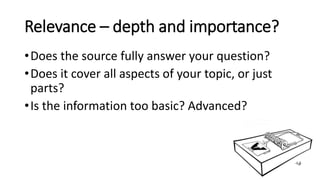 Evaluating Sources with the TRAAP Test | PPTX