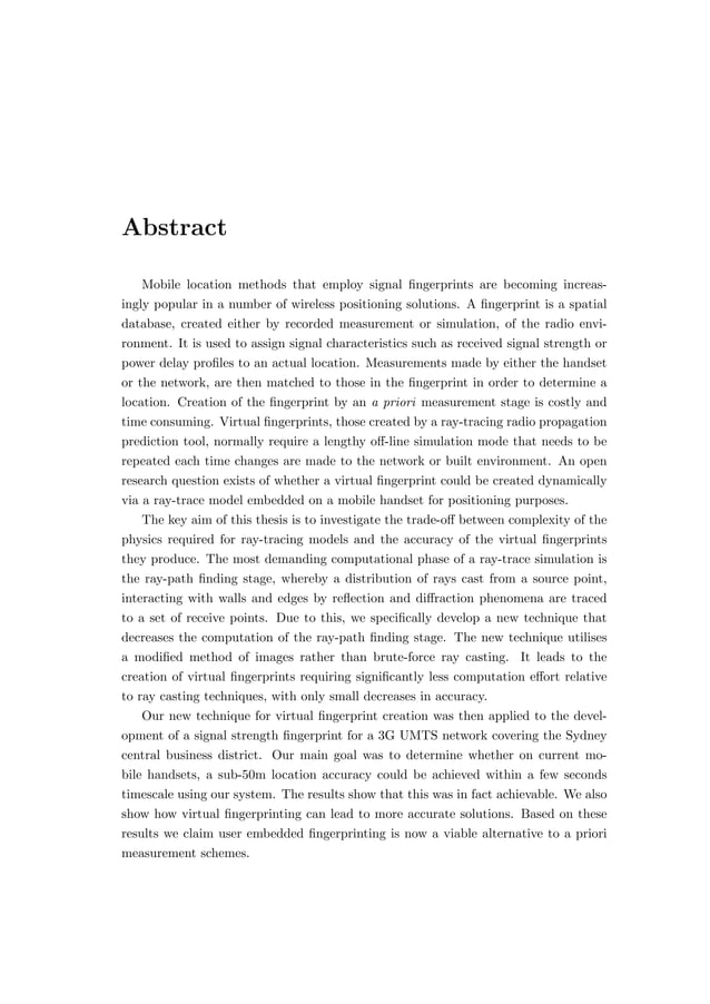 FINGERPRINT LOCATION METHODS USING RAY-TRACING | PDF