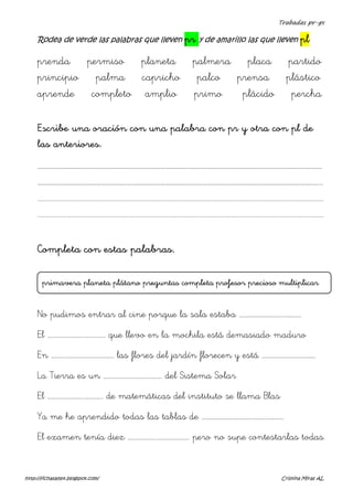 Trabadas pr pl | PDF