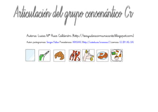 Trabajamos el grupo consonántico cr | PDF