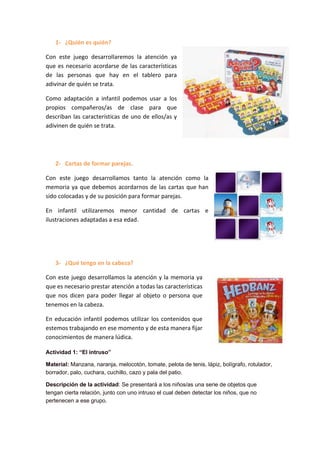 Cómo trabajar la atención | PDF
