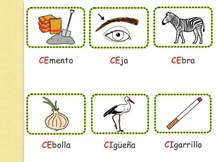 Tareitas: Objetos Con Ca, Ce,ci,co Y Cu