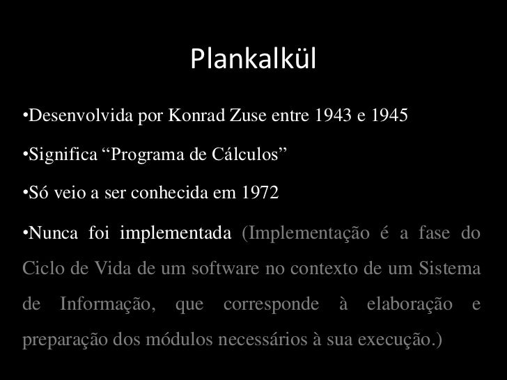 Linguagem Plankalkül