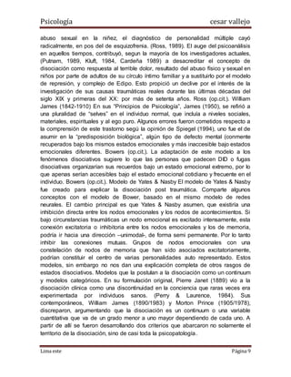 EL TRASTORNO DISOCIATIVO DE IDENTIDAD (DID) | DOCX
