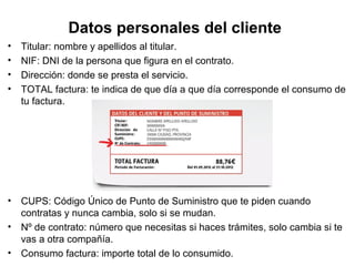 Factura corriente electrica | PPT