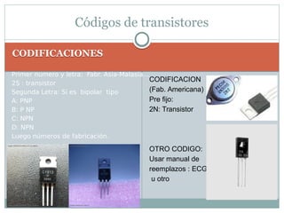 Concepto de transistor, Tipos de transistores y símbolos utilizados, El ...