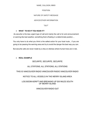 SMCP security messages essay | ODT