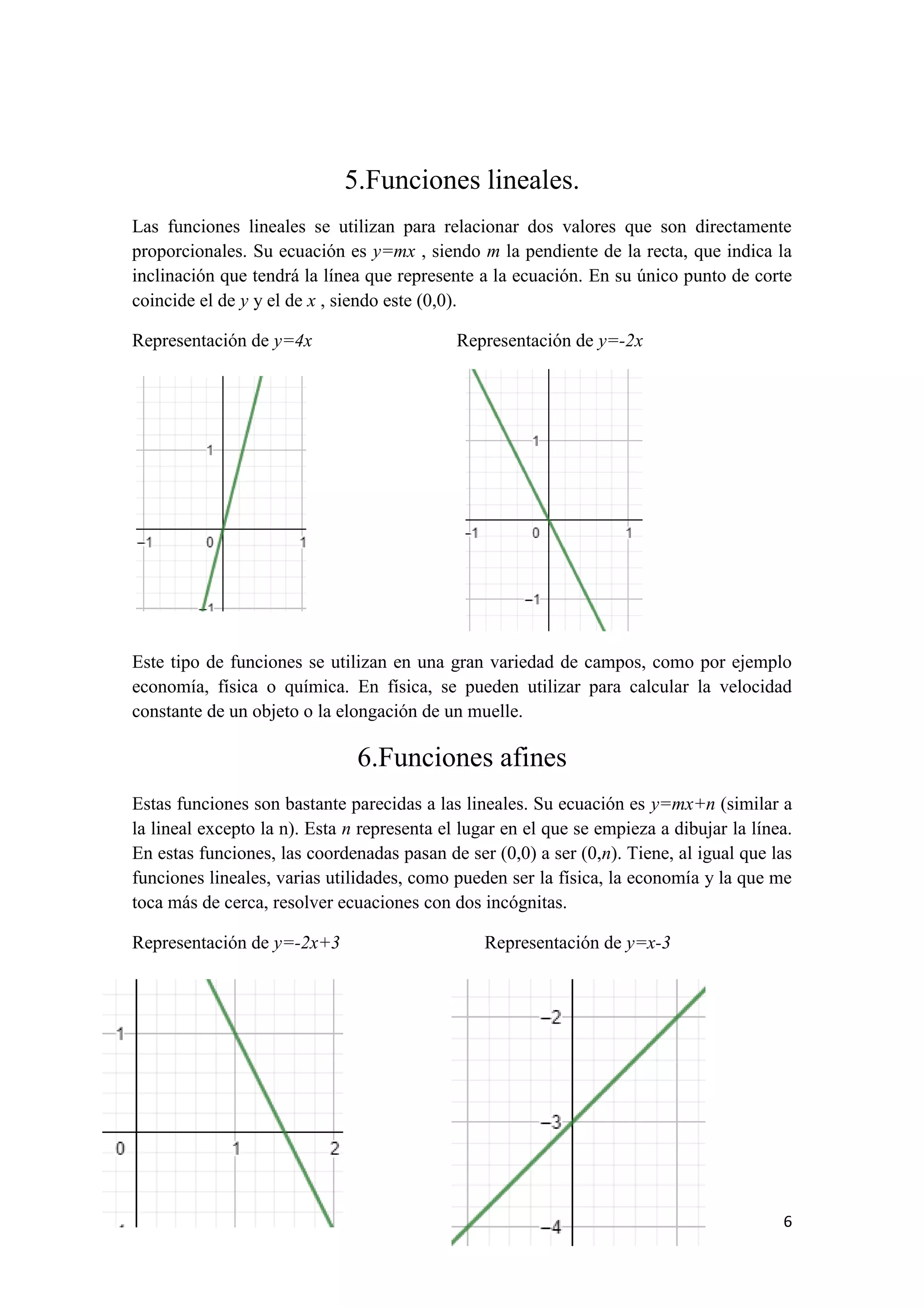 FUNCIONES MATEMÁTICAS | PDF