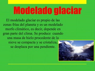 Modelado del Relieve: Modelado Glaciar | PPTX