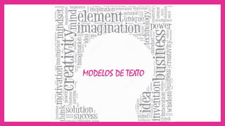Modelos de texto y modelos de composición escrita | PDF
