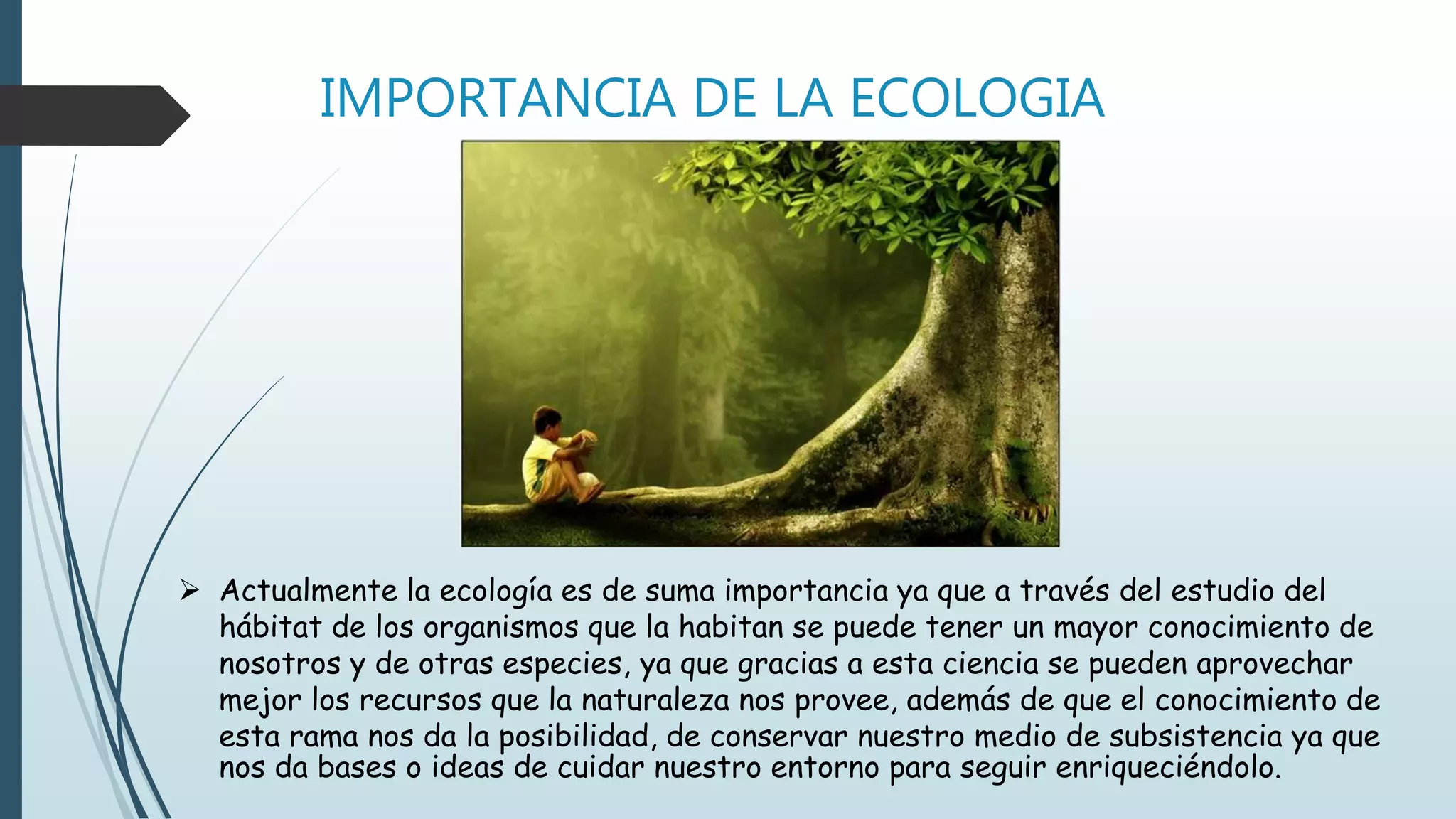 Tipos de ecologia y su importancia | PPT