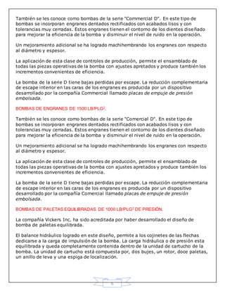 Trabajo 1 bombas hidraulicas | DOCX