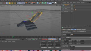 ESCALERA CON TEXTURA DE MADERA - CINEMA 4D | PPT