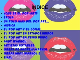 TODO SOBRE EL POP ART | PPTX