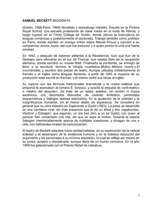 ANALISIS DE "ESPERANDO A GODOT" | DOCX
