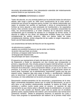 ANALISIS DE "ESPERANDO A GODOT" | DOCX