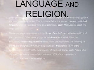 Trabajo belize. | PPT