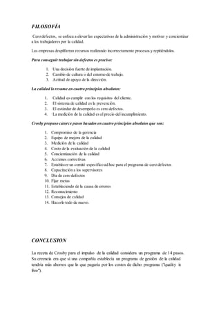 Padres de la calidad | DOCX