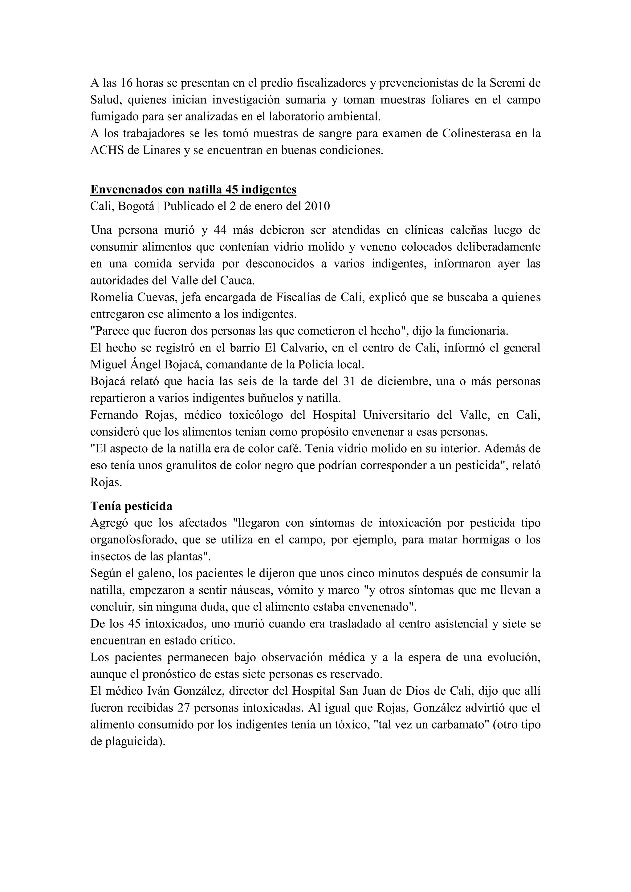 Carbamatos | DOCX