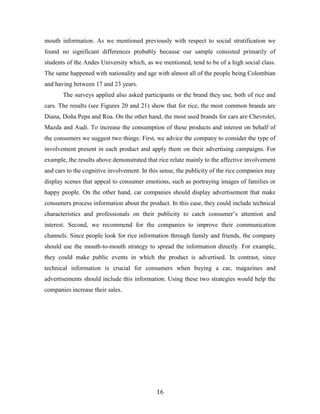 Consumer Involvement Workshop 1 | PDF