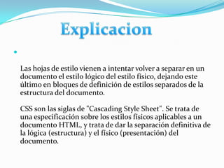 Trabajo css | PPTX