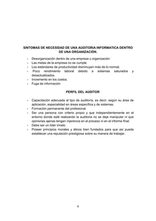 EVOLUCIÓN DE LA AUDITORIA | PDF