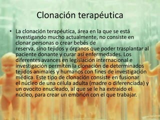 Trabajo de biologia la clonacion | PPTX