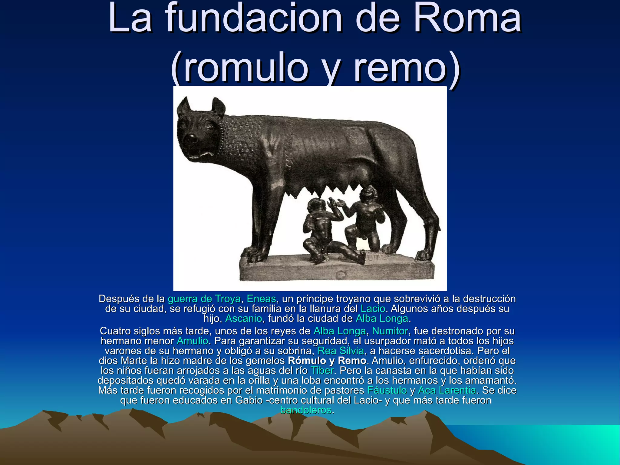 FUNDACION DE ROMA | PPT