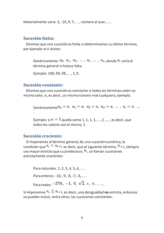 SUCESIONES NUMÉRICAS | DOCX