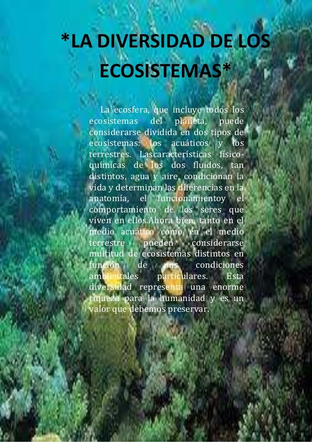 Diversidad De Ecosistemas