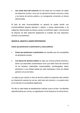 OBJETOS, COSAS Y BIENES EN SENTIDO JURÍDICO | PDF