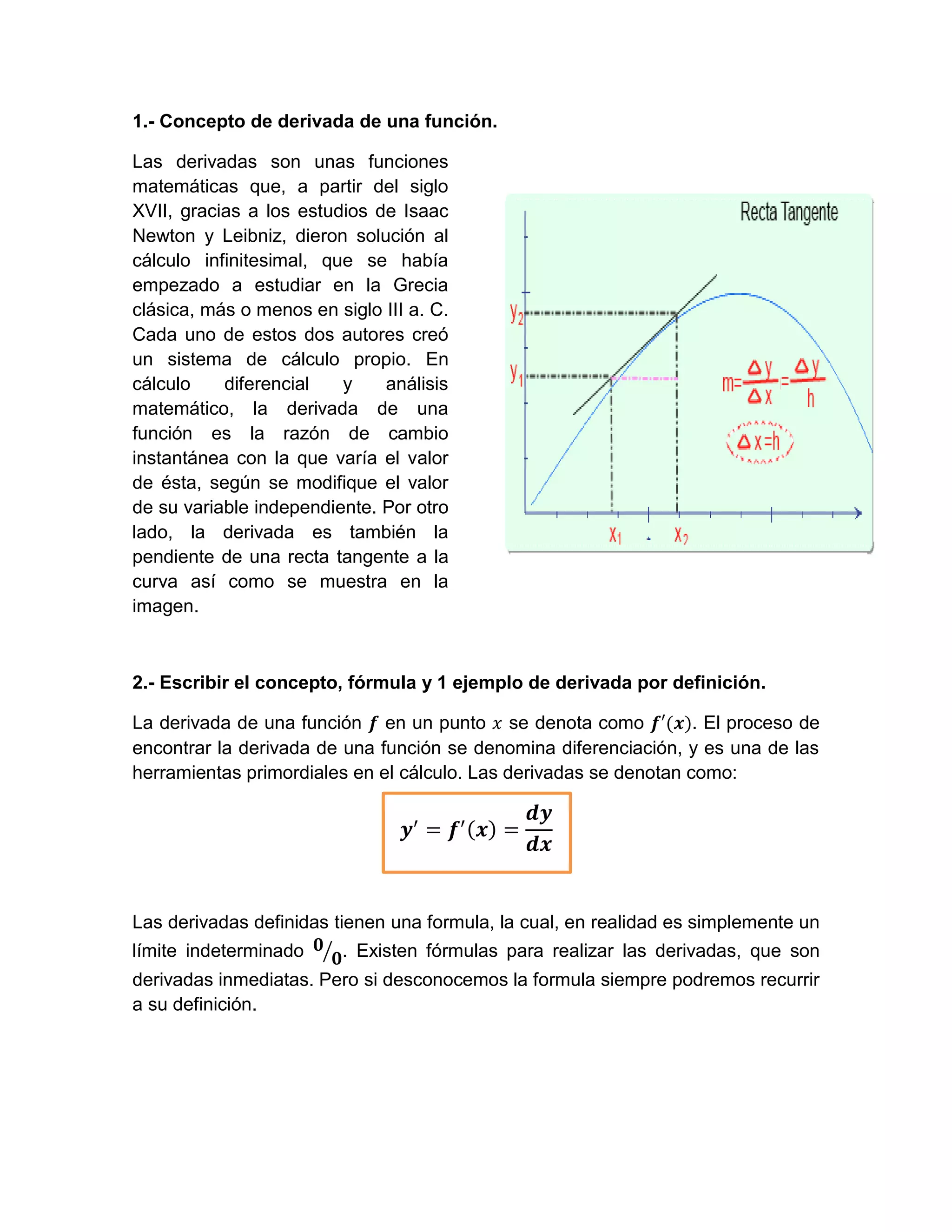Derivadas | PDF
