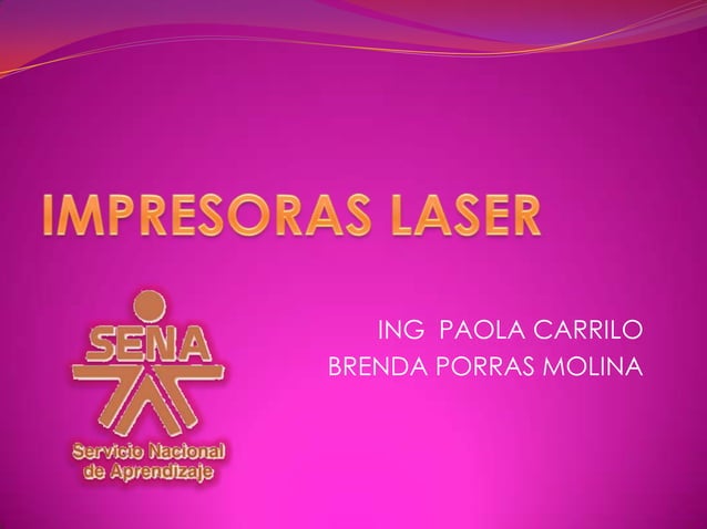 Definicion y funciones de las impresoras laser | PPTX