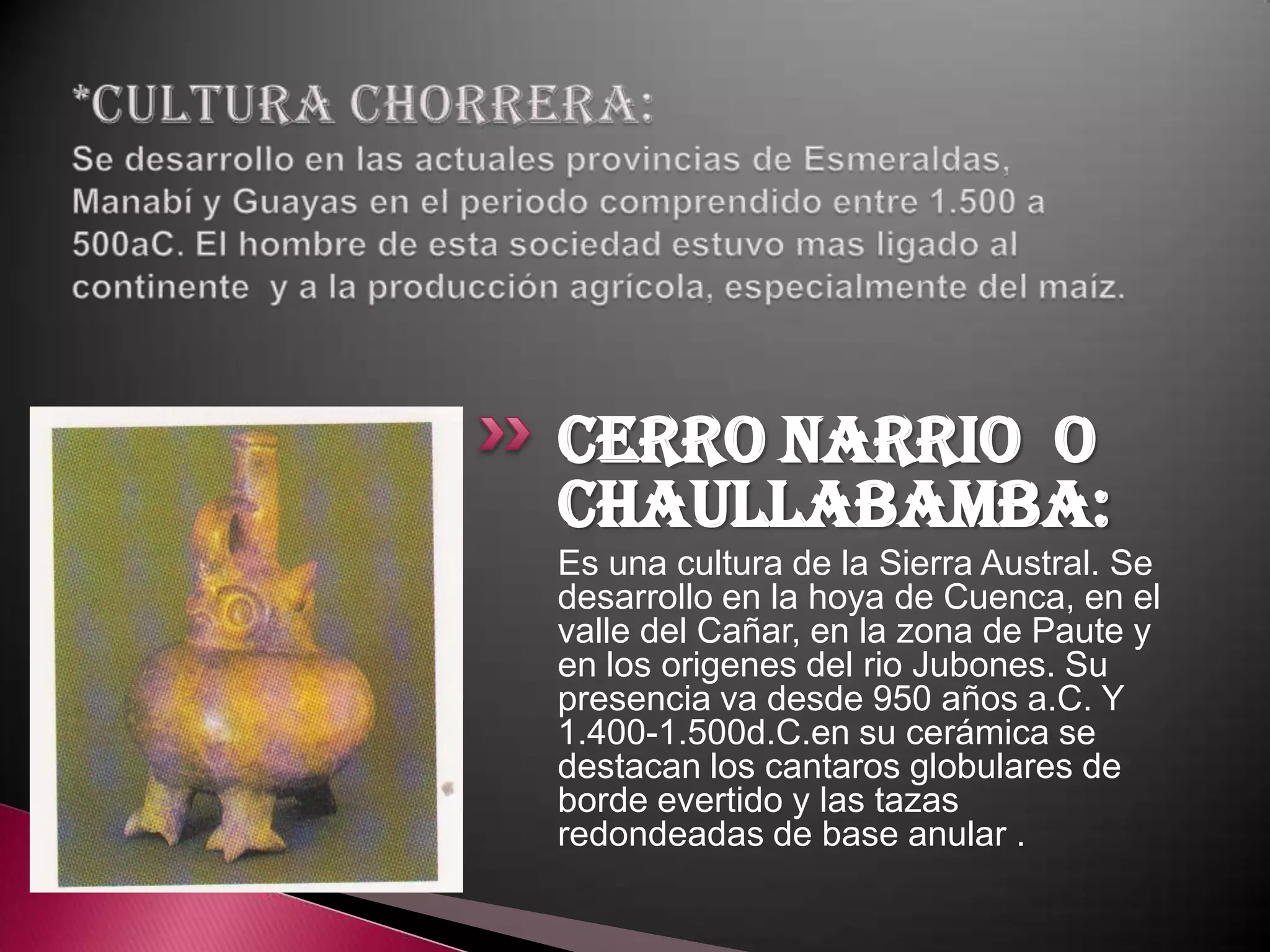 Cronologia de las Culturas Precolombinas del Ecuador | PPT