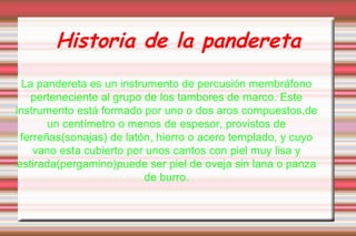 Trabajo de la pandereta | ODP