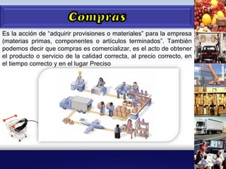 Trabajo de logistica de compras para exposicion | PPT